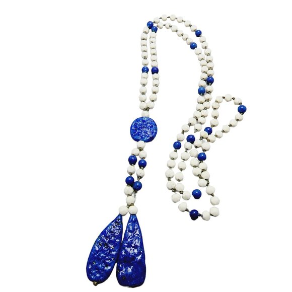 Vintage | Jewelry | Vintage Czech Glass Neiger Y Necklace A01 | Poshmark